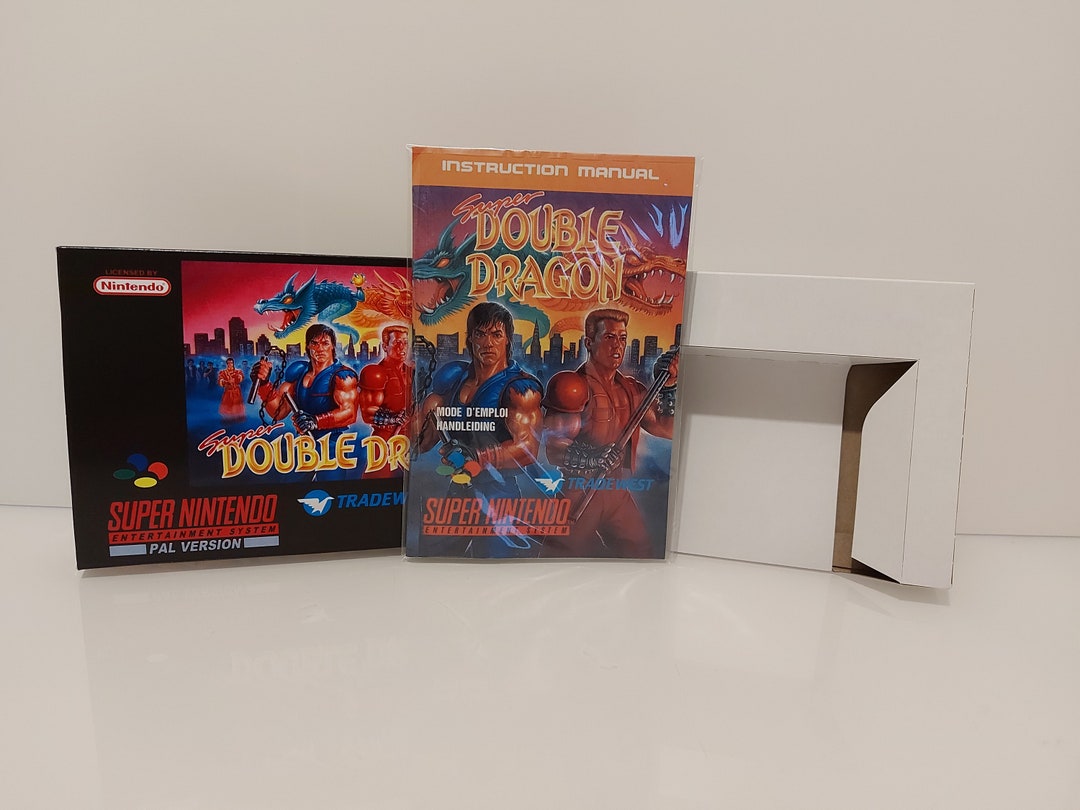 Super Double Dragon SNES Box Manual and Tray NO GAME Included - Etsy