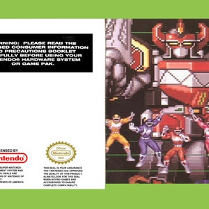 SNES Box Manual & Tray Mighty Morphin Power Rangers NO GAME - Etsy