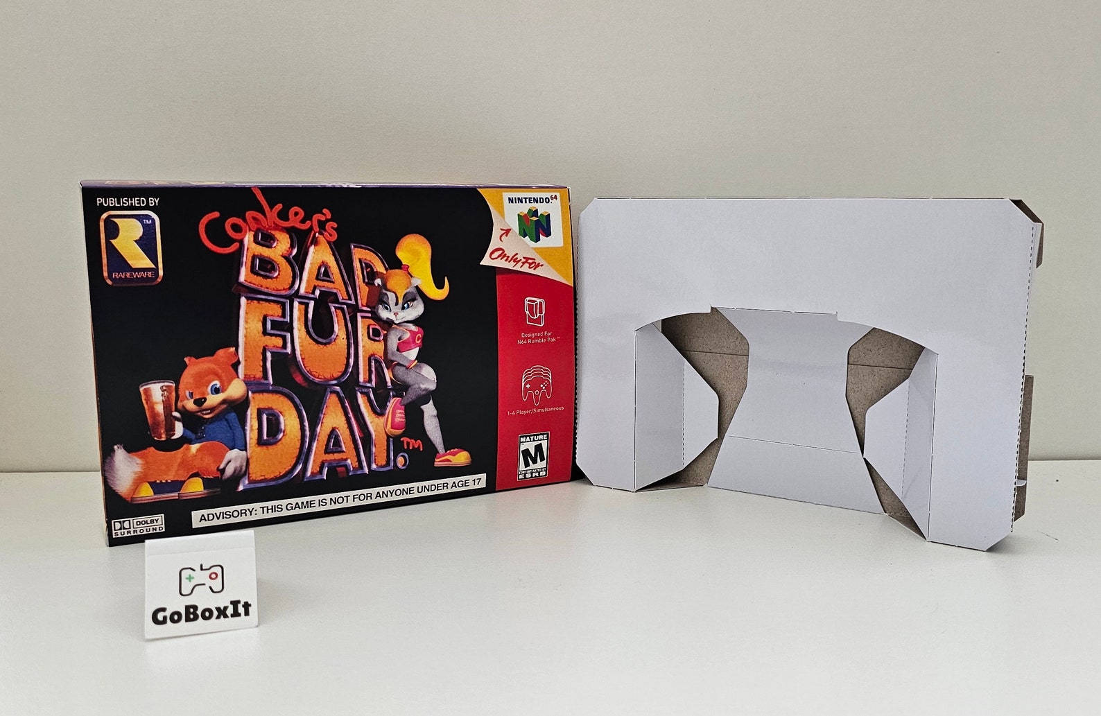 Conkers Bad Fur Day N64 Box Manual Tray NO GAME Included - Etsy