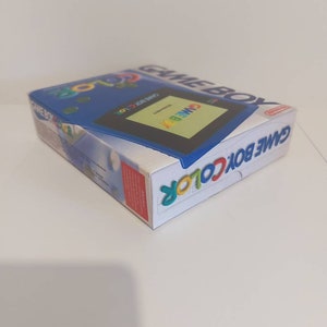 Gameboy Color Blue Console Box ( Europe Version With No English )- NO ...