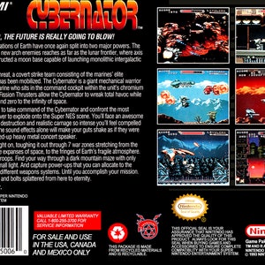 Cybernator SNES Box Manual and Tray NO GAME Included - Etsy