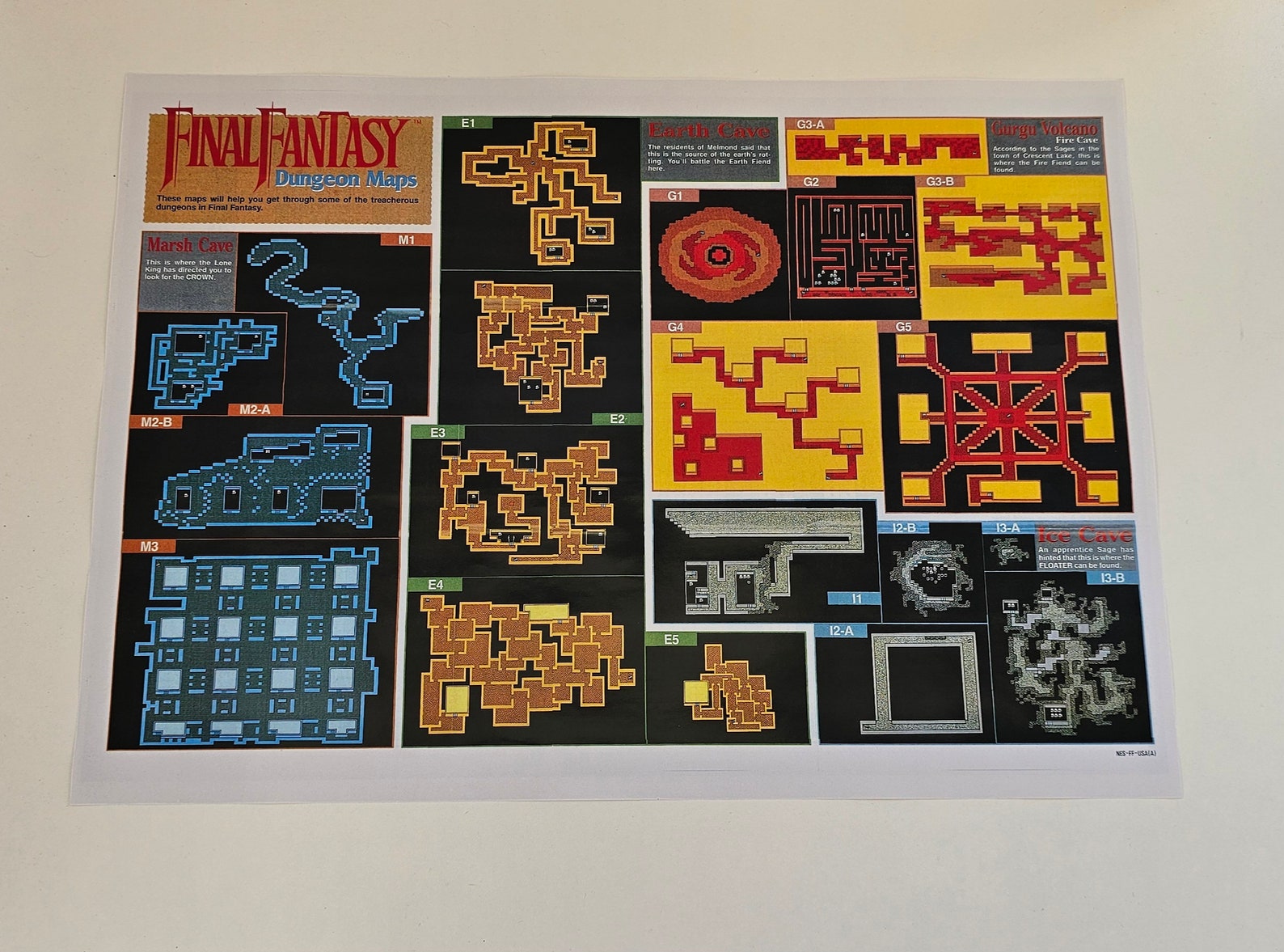 Final Fantasy NES Maps - Etsy UK