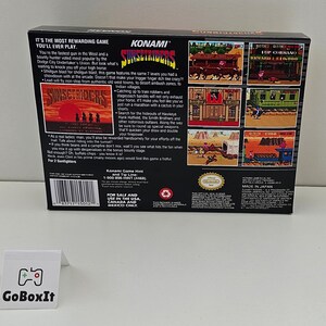 Sunset Riders SNES Box Manual and Tray NO GAME Included - Etsy