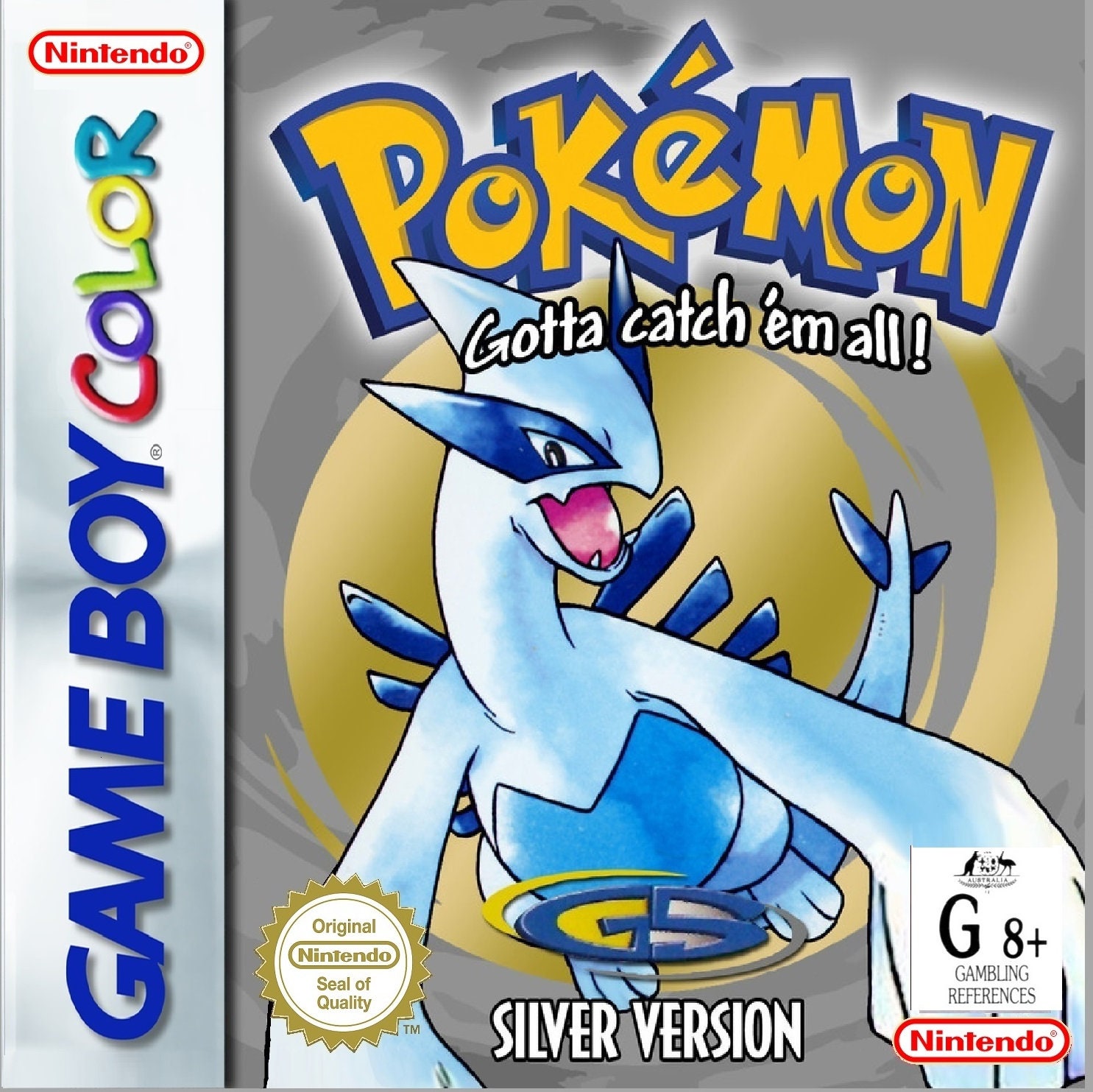 Gameboy Color Replacement Box Manual & Tray Pokémon Silver - Etsy