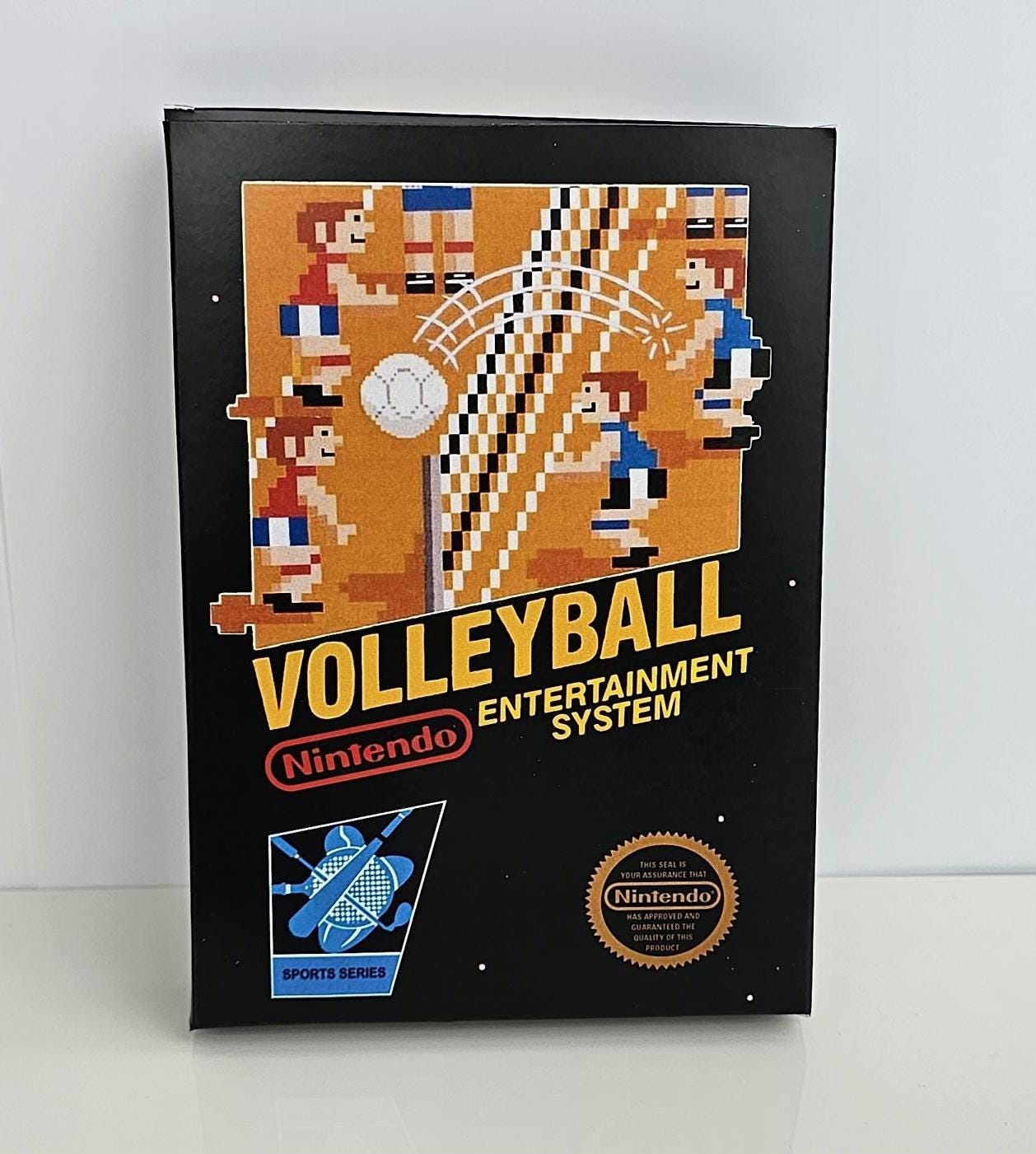 Volleyball NES Box Manual Poly Block Dust Cover - NO GAME Included - Etsy