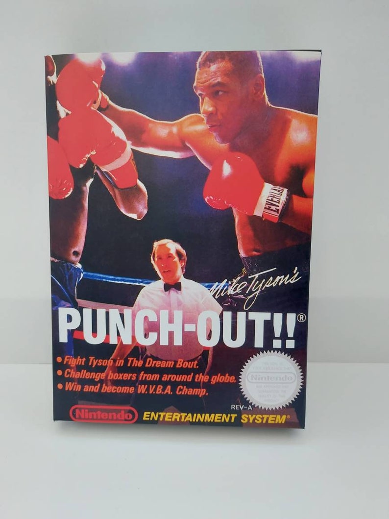 Mike Tyson's Punch Out NES Box Manual Poly Block Dust Cover - NO GAME ...