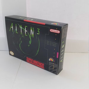 Alien 3 SNES Box Manual and Tray NO GAME Included - Etsy