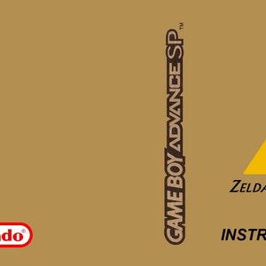 Gameboy Advance SP Console Zelda Box - Zelda SP Manual NO Console ...