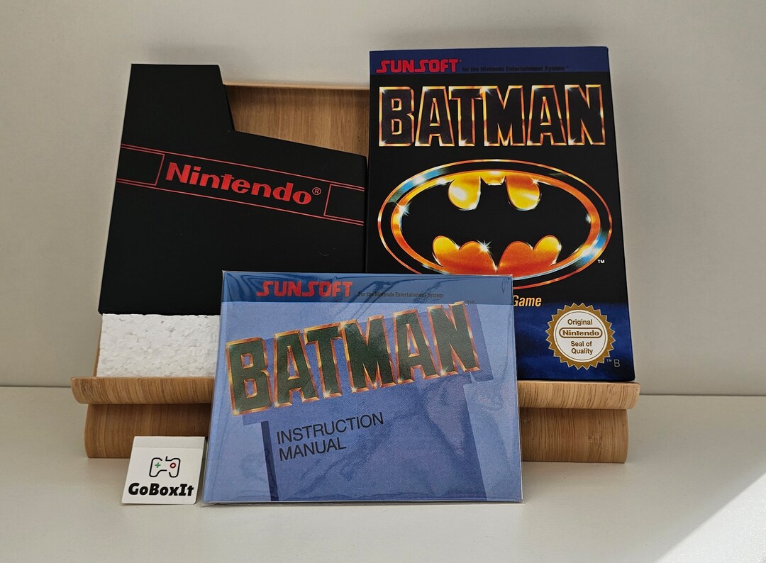 Batman The Video Game NES Box NES Manuale Poly Block Copertura ...