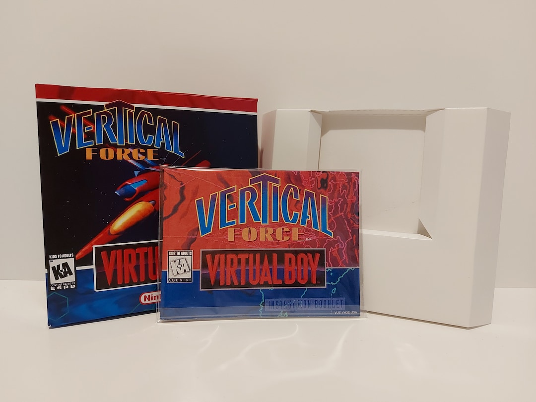 Vertical Force Virtual Boy Box Manual & Tray -NO GAME Included - Etsy