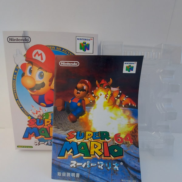 Super Mario 64 Japanese N64 Box and Tray No Game - Etsy