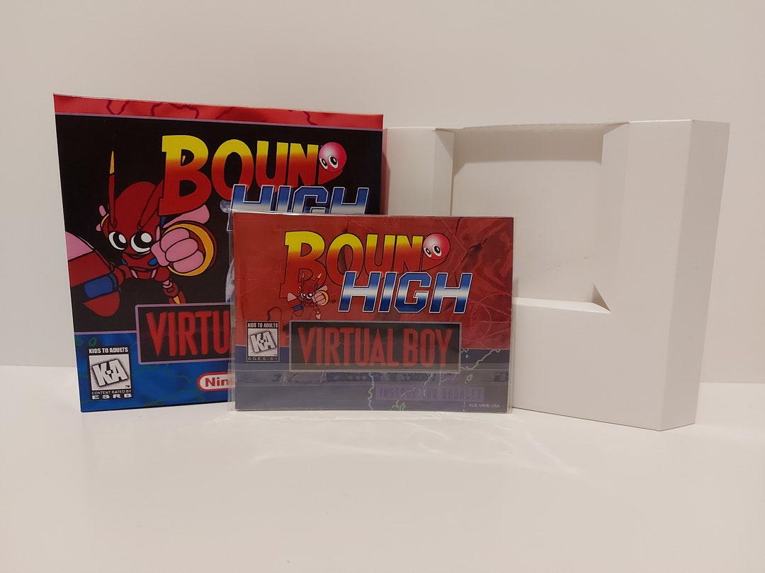 Bound High Virtual Boy Box Manual & Tray -NO GAME Included - Etsy