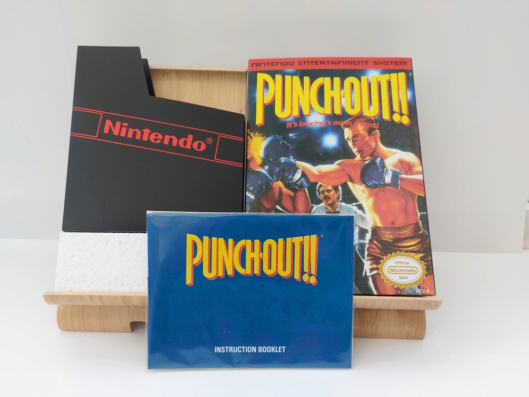 Punch Out NES Box Manual Poly Block Dust Cover - NO GAME Included - Etsy