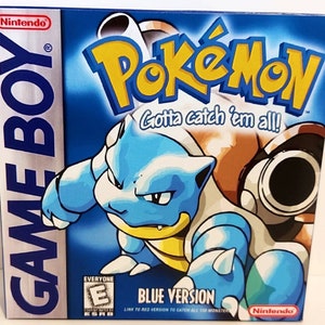 Pokémon Blue Gameboy Box Manual & Tray -NO GAME Included Pokemon - Etsy