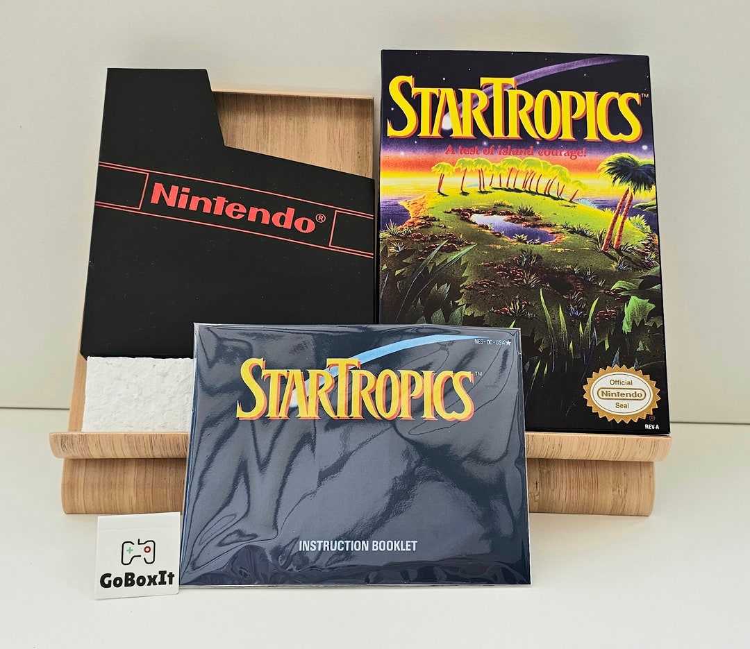 Star Tropics NES Box Manual Poly Block Dust Cover - NO GAME Included - Etsy