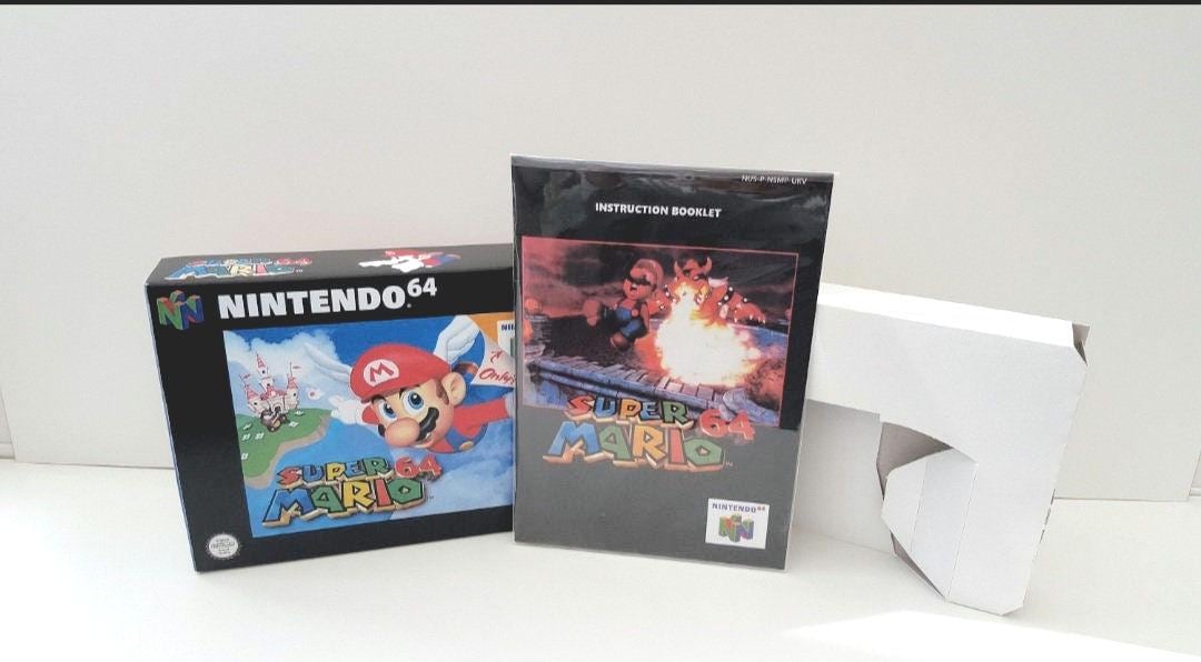 Super Mario 64 N64 Box Manual Tray NO GAME Included - Etsy