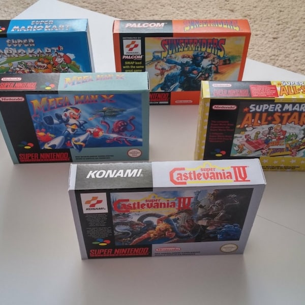 Snes game case - Etsy Portugal