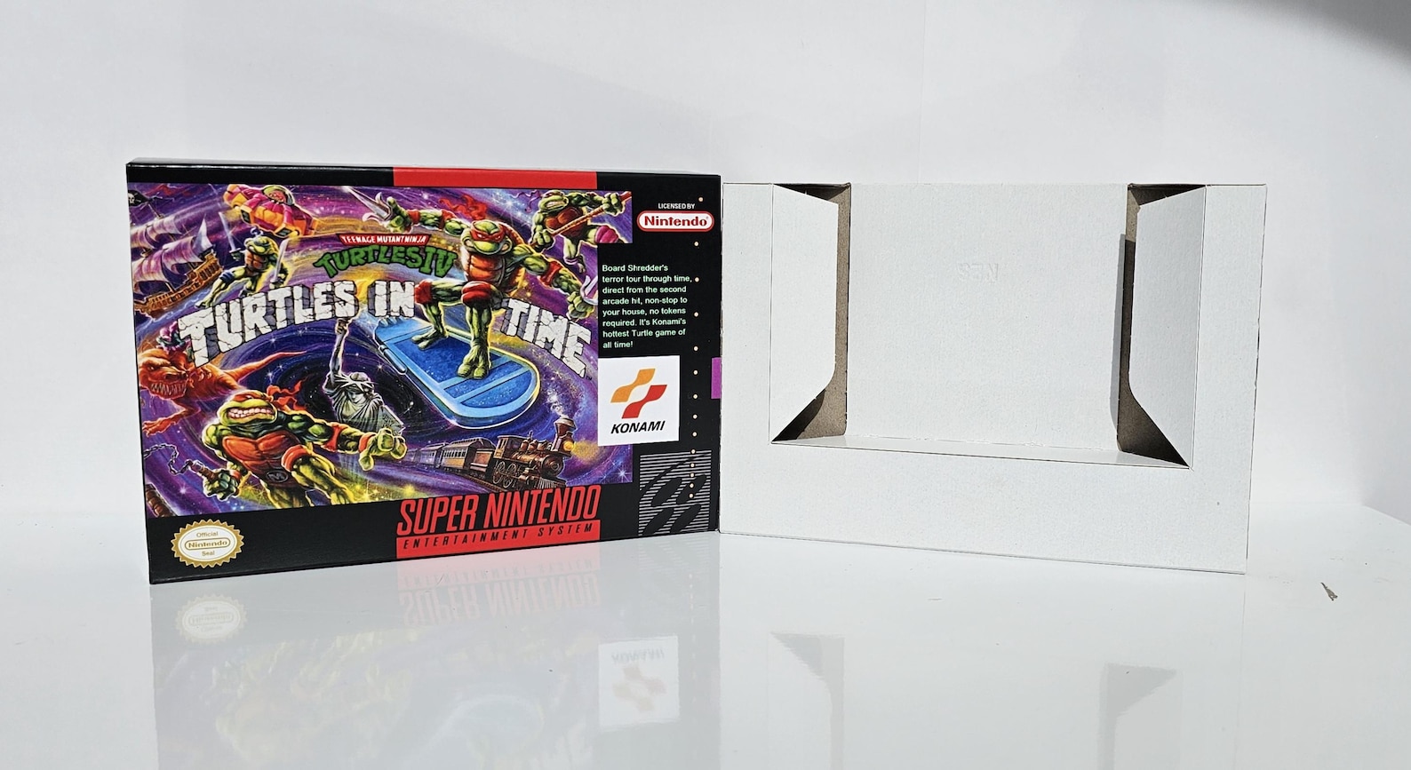 TMNT Turtles in Time SNES Box Manual Tray NO Game Included - Etsy