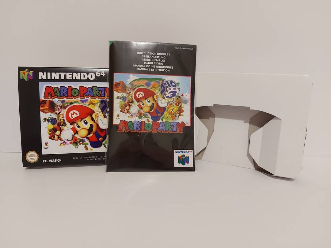 Mario Party N64 Box Manual Tray NO GAME Included - Etsy