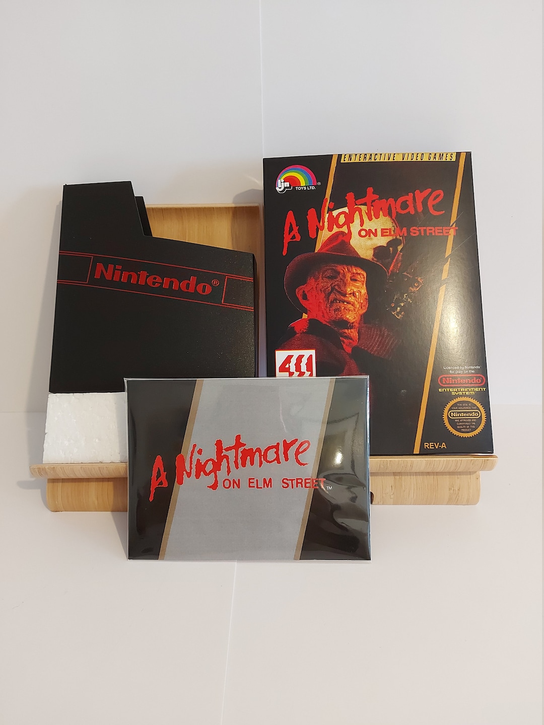 A Nightmare on Elm Street NES Box Manual Poly Block Dust Cover - NO ...