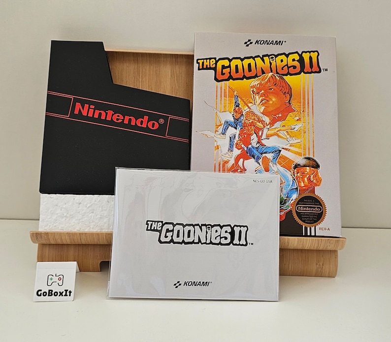 The Goonies 2 NES Box Manual Poly Block Dust Cover - NO GAME Included ...