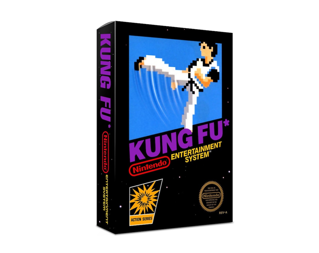 Kung Fu NES Box Manual Poly Block Dust Cover NO GAME Included - Etsy