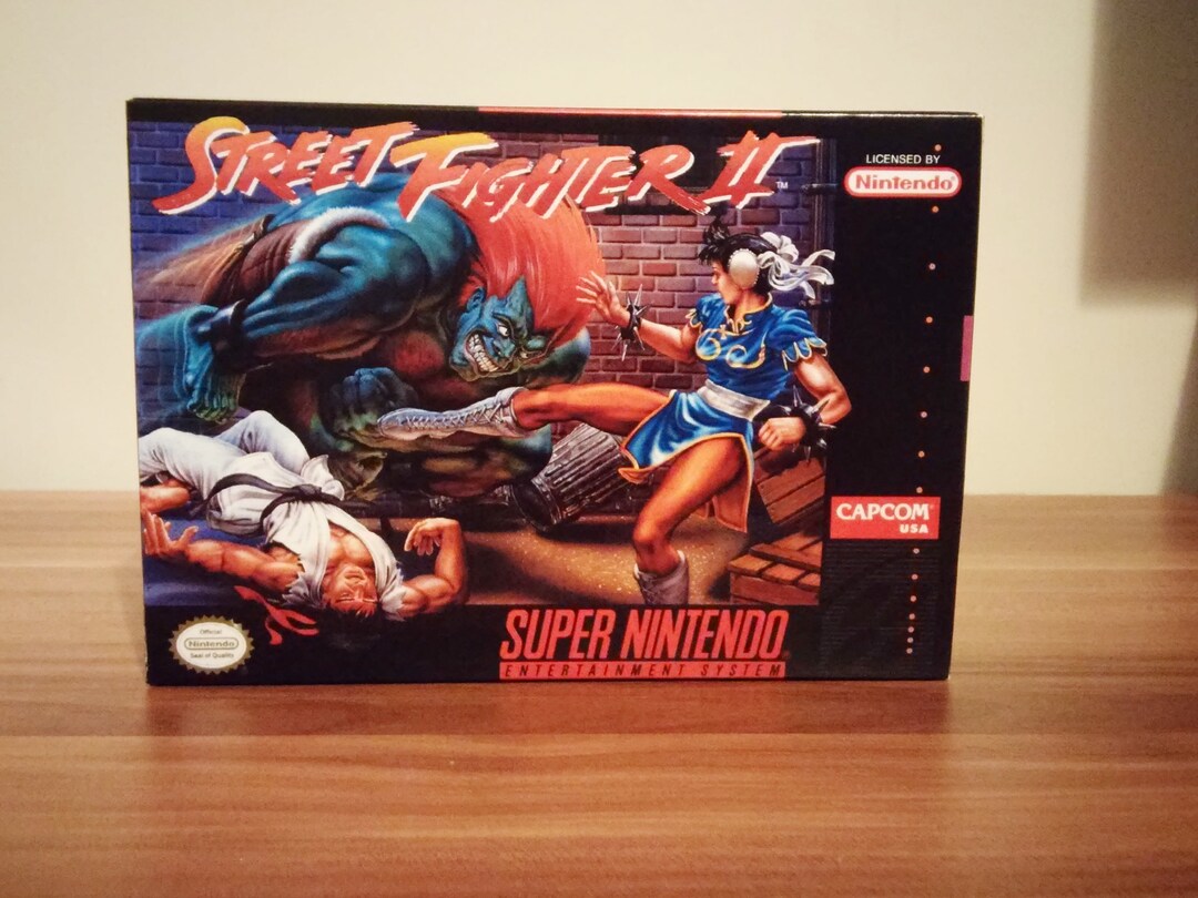 Street Fighter 2 SNES Box Manual and Tray NO GAME Included - Etsy