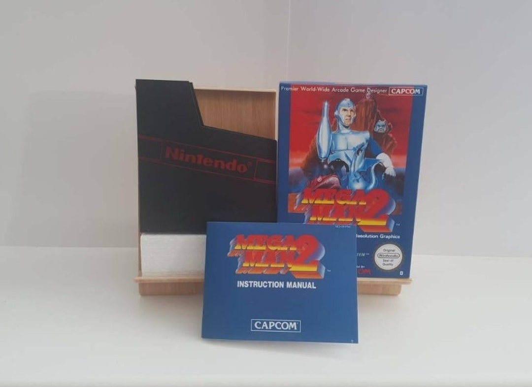 Mega Man 2 NES Box Manual Poly Block Dust Cover - NO GAME Included - Etsy