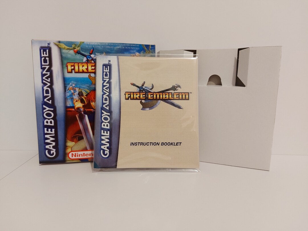 Fire Emblem Gameboy Advance Box Manual & Tray - NO GAME Included - Etsy