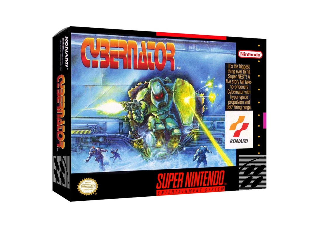 Cybernator SNES Box Manual and Tray NO GAME Included - Etsy