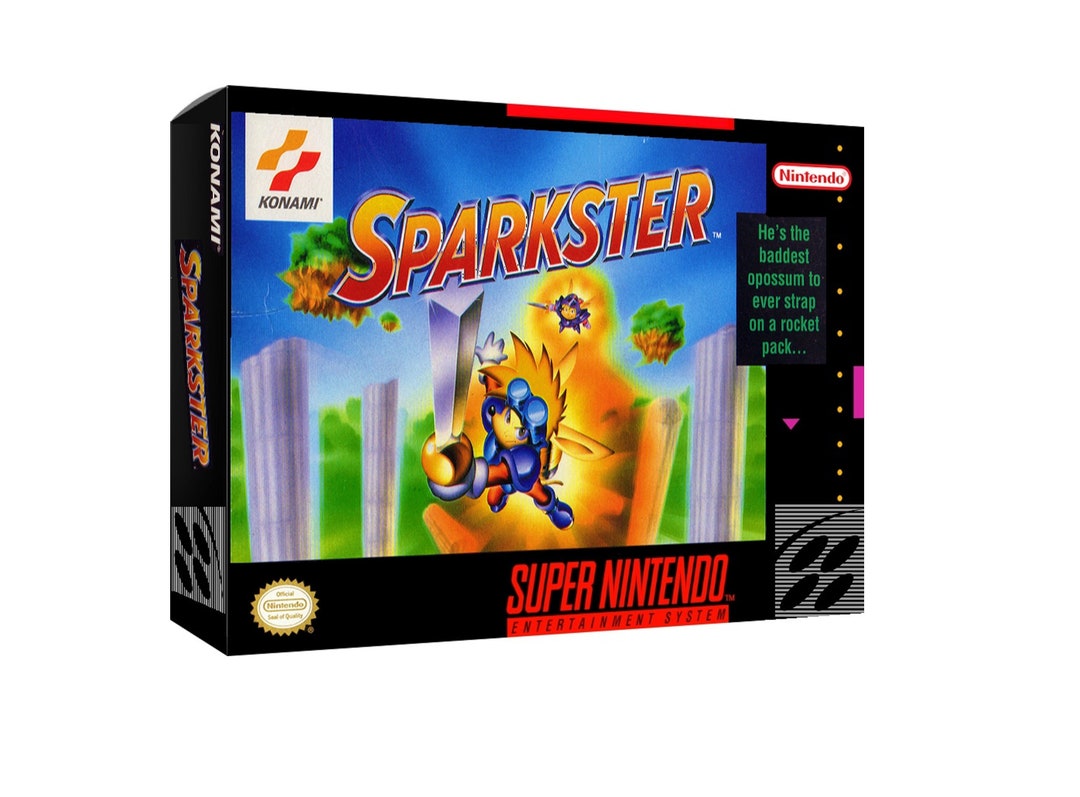 SNES Box Tray Manual Sparkster NO GAME Included - Etsy