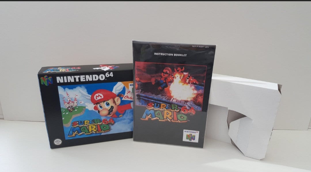 Super Mario 64 N64 Box Manual Tray NO GAME Included - Etsy