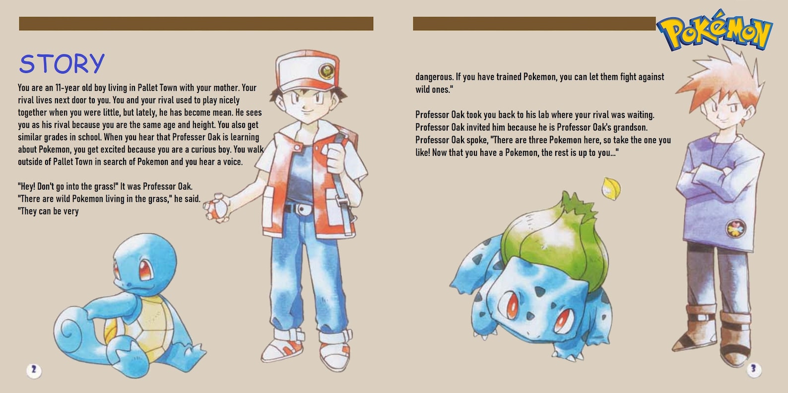 Pokémon Red Blue Gameboy Manual Trainers Guide German French or English ...