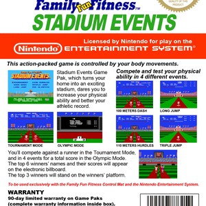 Stadium Events NES Box Manual Poly Block Dust Cover NO GAME Included - Etsy