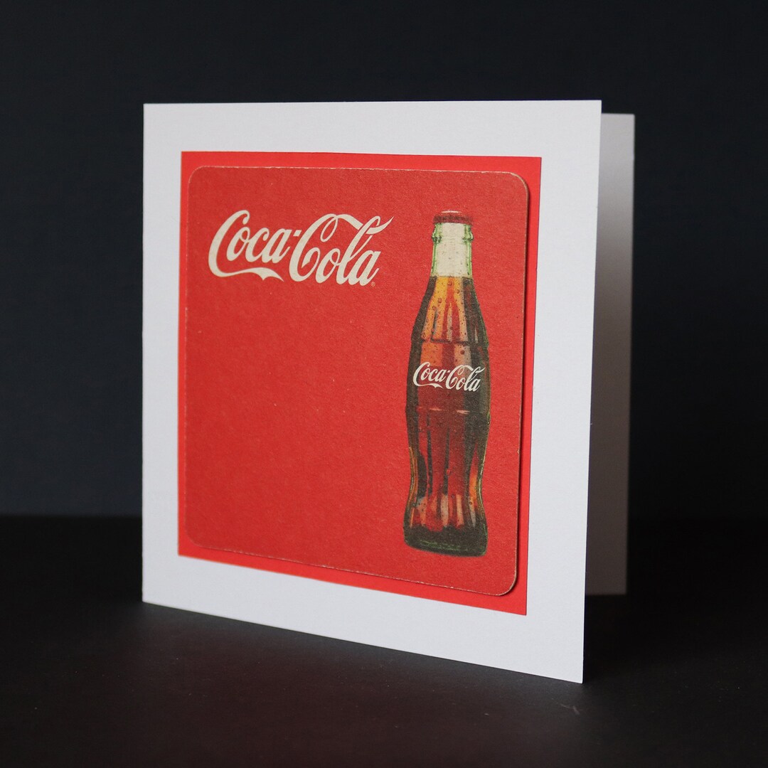 Antique Coaster Greetings Card (coke) - Etsy
