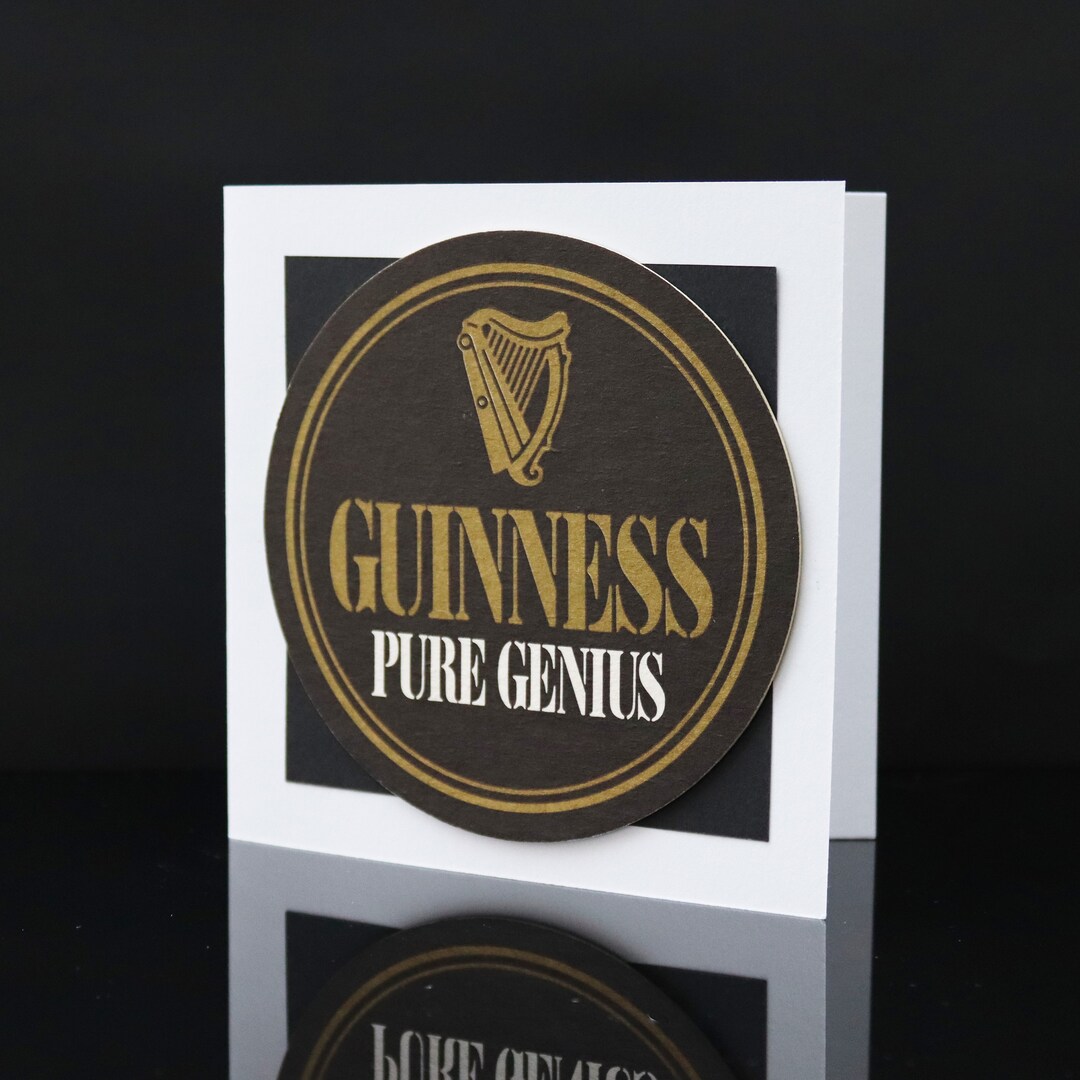Antique Coaster Greetings Card (guinness) - Etsy