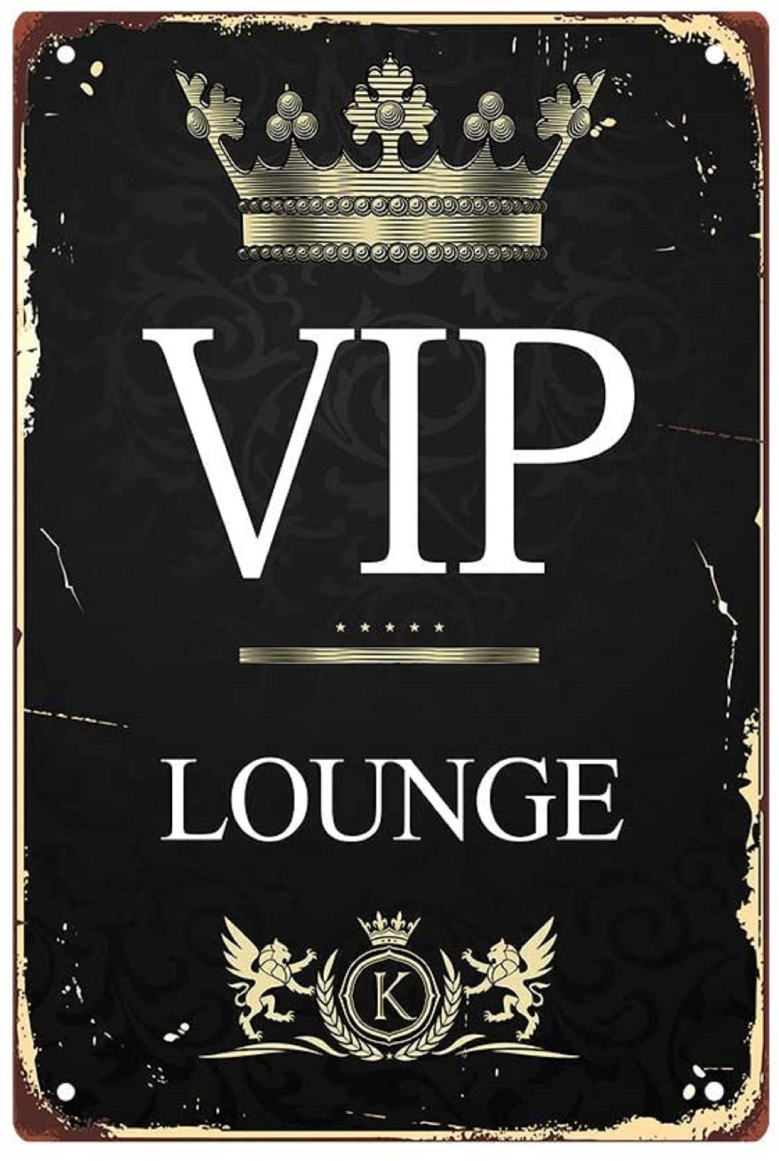 VIP Lounge Retro Poster Plaque Metal Sign Wall Decor for | Etsy