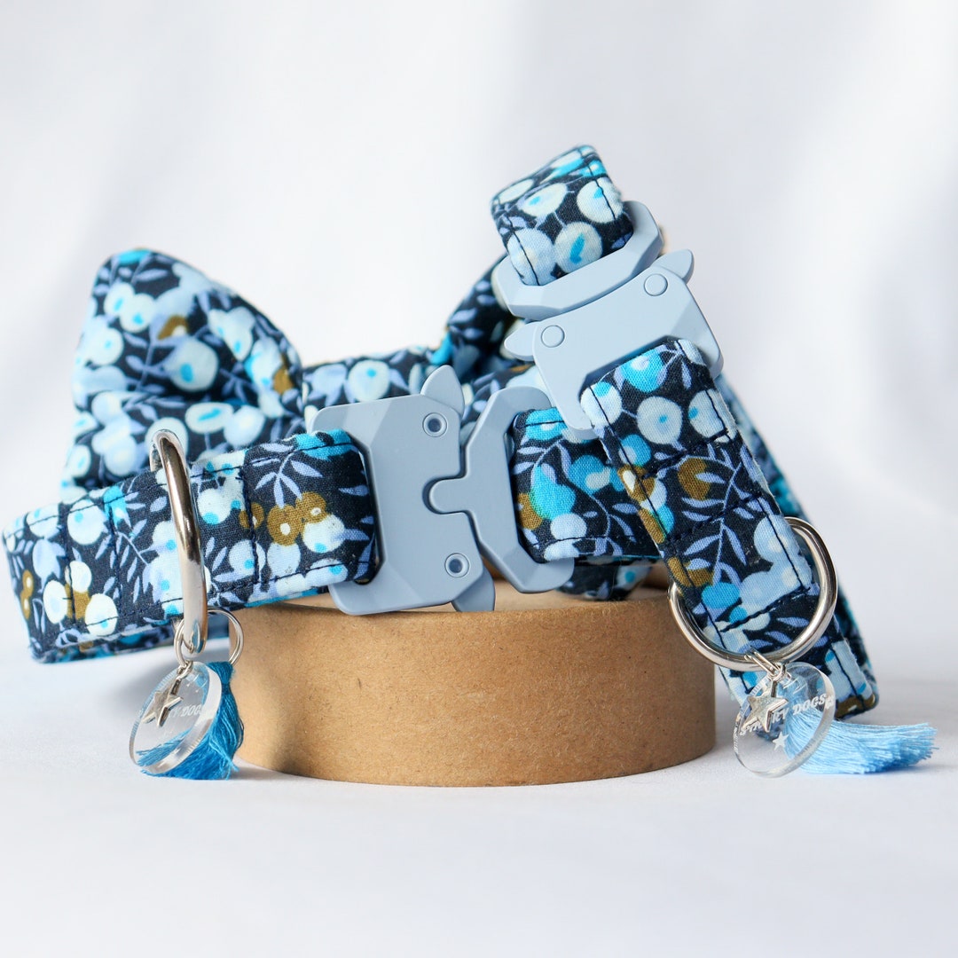 Adjustable Fabric Collar/"red Olive Tree" - Etsy