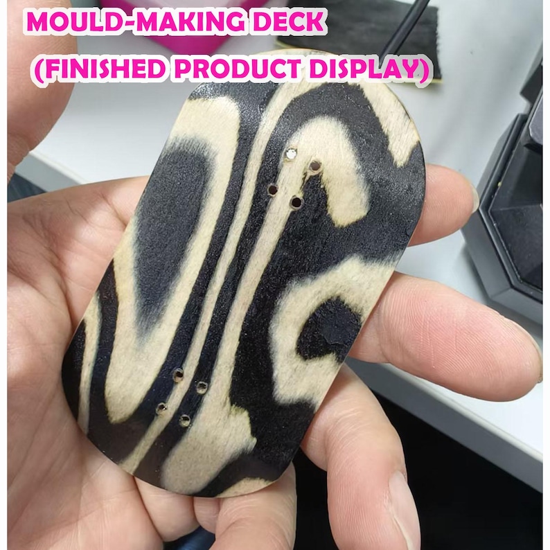 Pro 50x98mm Fingerboard Mold | 25 Degree Shallow Concave Design, DIY ...