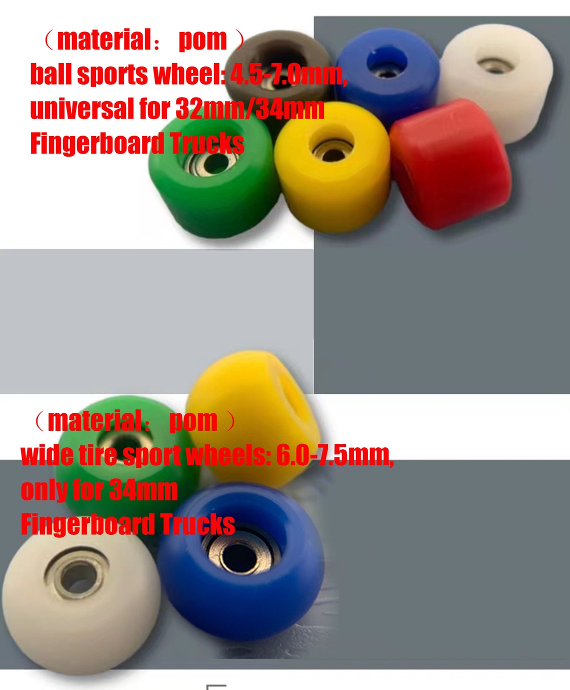 SWEET POM/PEEK Fingerboard Wheels Miniature Wheels - Etsy