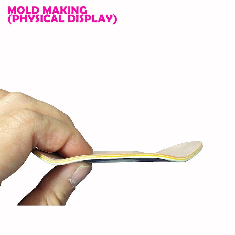 Pro 50x98mm Fingerboard Mold, 25-degree Deep Concave DIY Kit ...