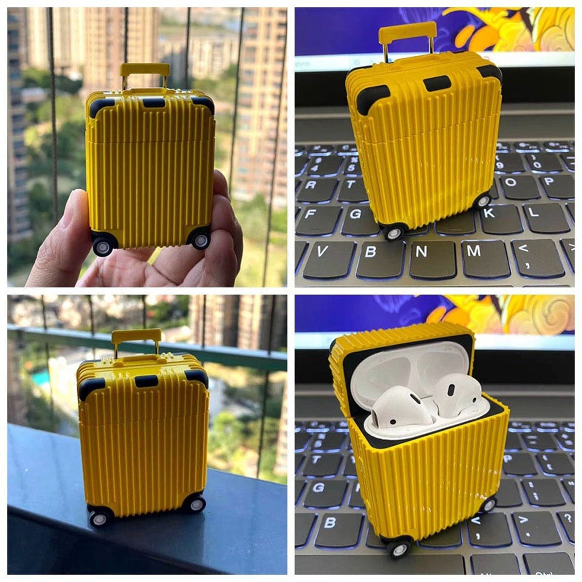 Audio Soft Silicone Airpod Case,Yellow Plastic Headphone Case for ...