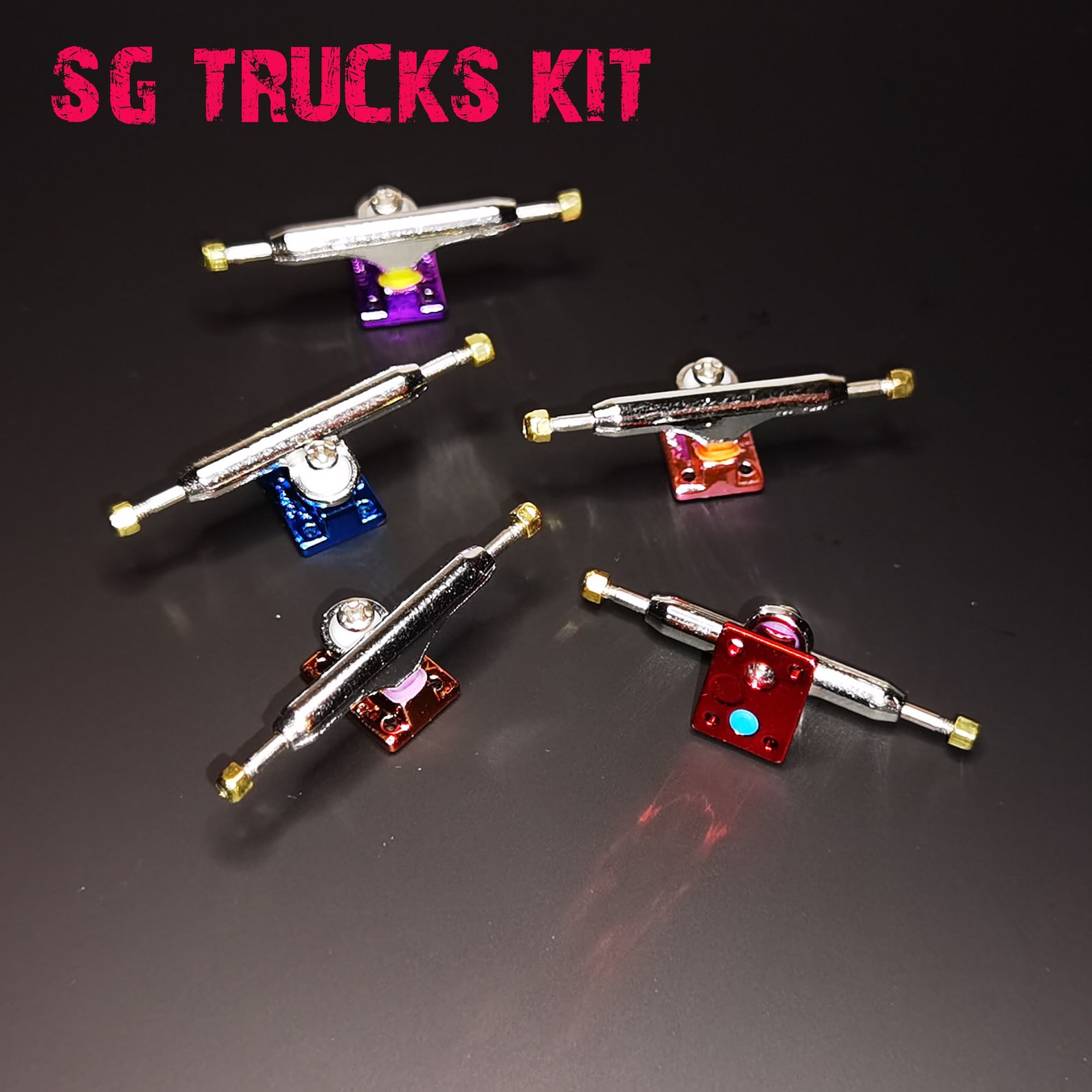32/34mm Pro Fingerboard Trucks chroma Space - Etsy
