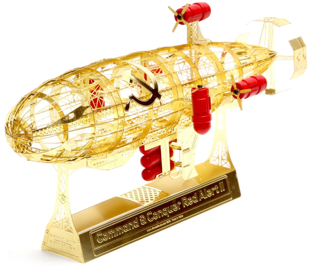 Red Alert Ginora Blimp Collectible Model - Brass Etching 3D Puzzle ...