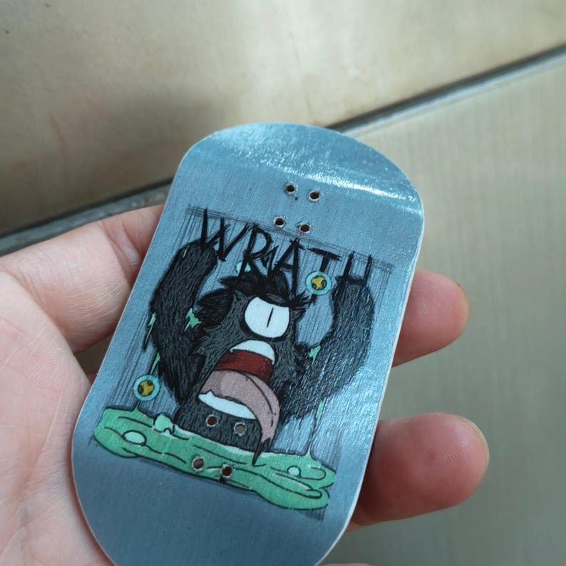 Custom Fingerboard Deck Skin – Uv-resistant Wood Art, DIY Skater Gift ...