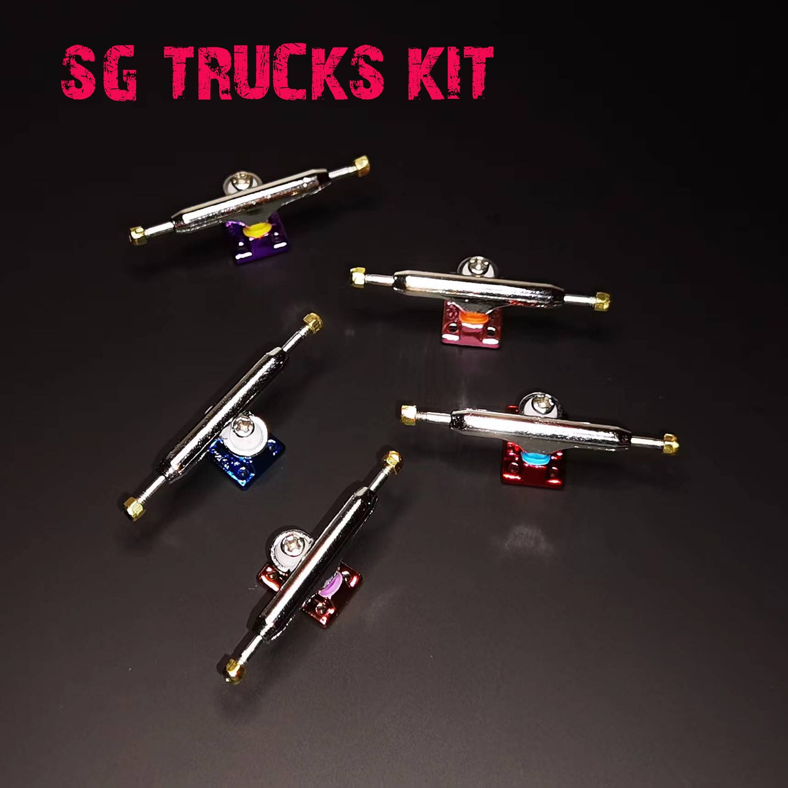 32/34mm Pro Fingerboard Trucks chroma Space - Etsy