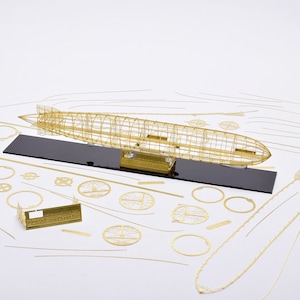 Zeppelin Airship Metal DIY Assembly Model Desktop Decoration Jigsaw Toy ...