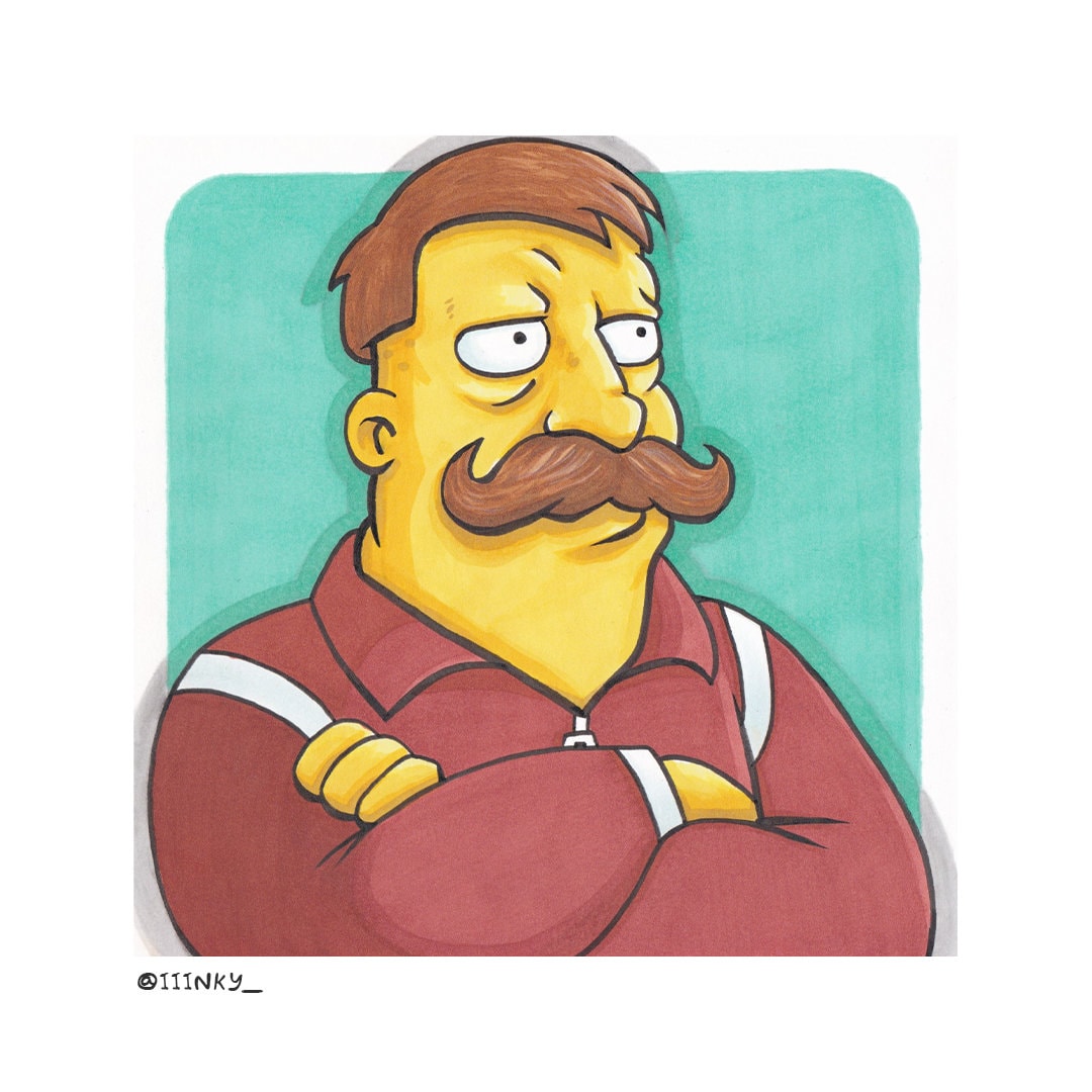 Lugash - Lisa's Teacher by @iiinky_ - ORIGINAL MARKER ART 1 of 1 ...