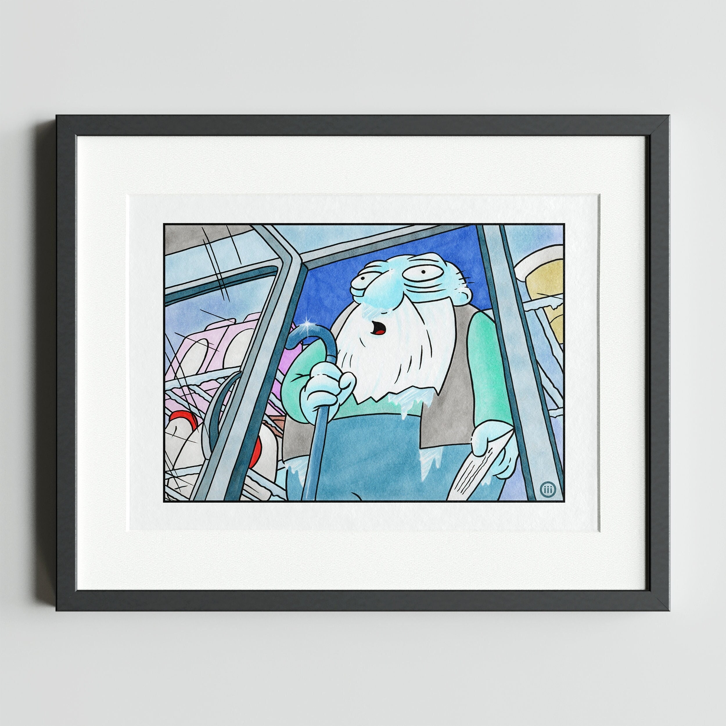 Frostillicus Aka Jasper Beardsley the Simpsons Fan Art Print by @iiinky ...