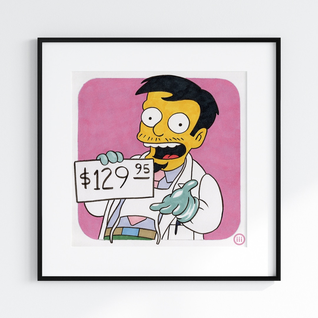 Dr. Nick the Simpsons Fan Art Print by @iiinky_ - Etsy